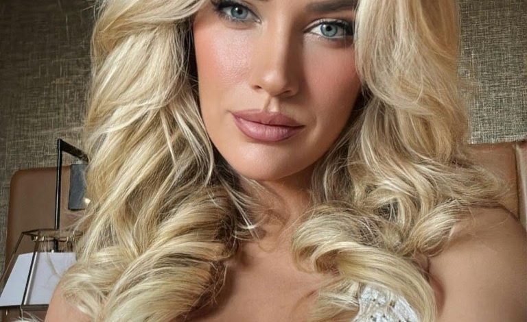 UN-BRA-LIEVABLE Paige Spiranac wears no bra as she almost spills out of ...