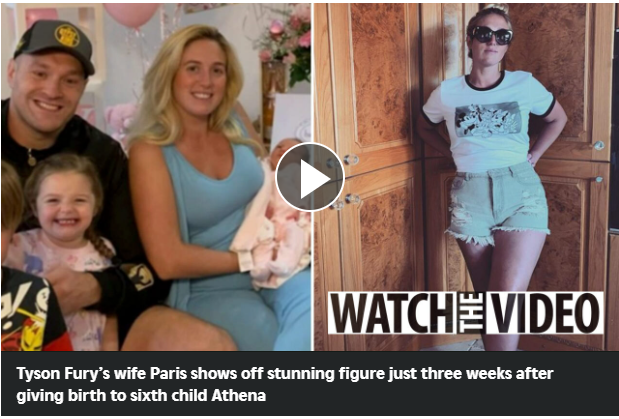 ‘YOU LOOK AMAZING’ Tyson Fury’s wife Paris Fury shows off toned tummy ...